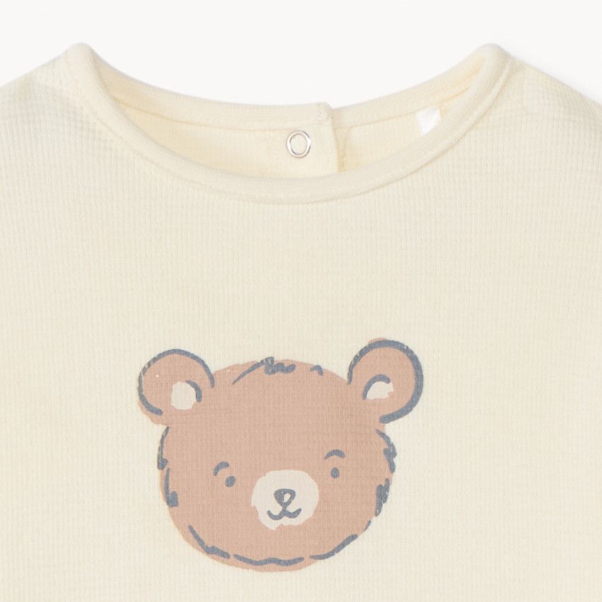 Orchestra Ensemble jogging oursons en nid d'abeille pour bébé Ecru ...