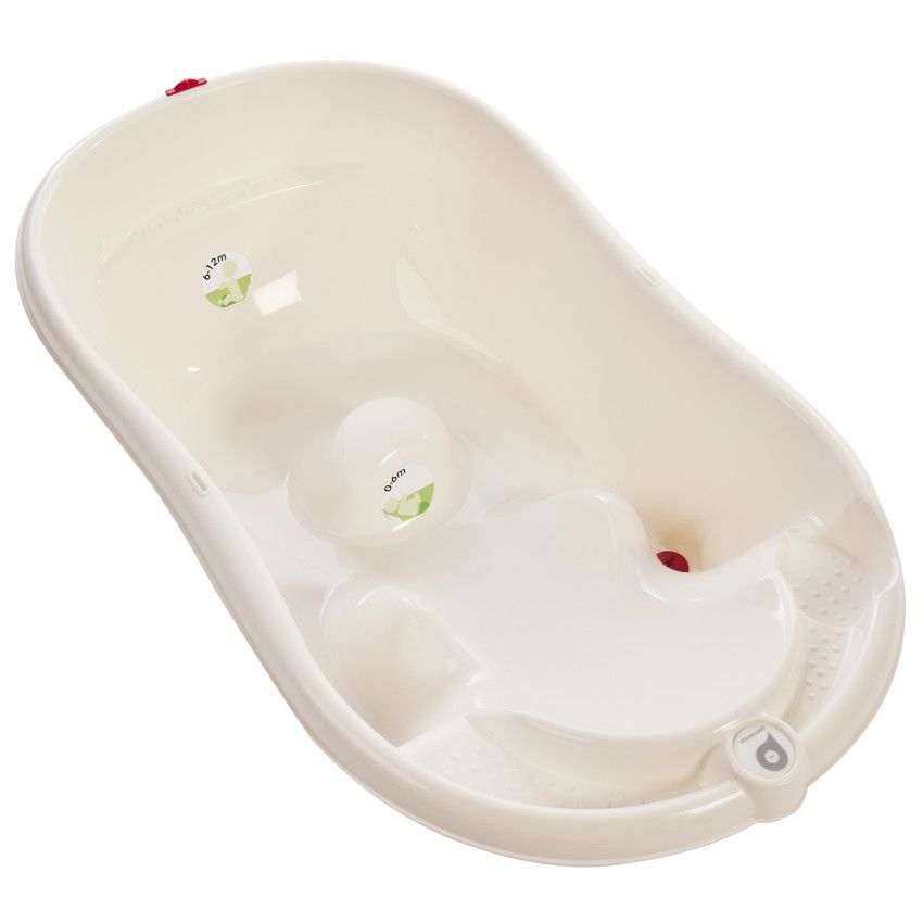 PREMAMAN Baignoire évolutive avec transat Bébélouga Blanc Multicolore ...