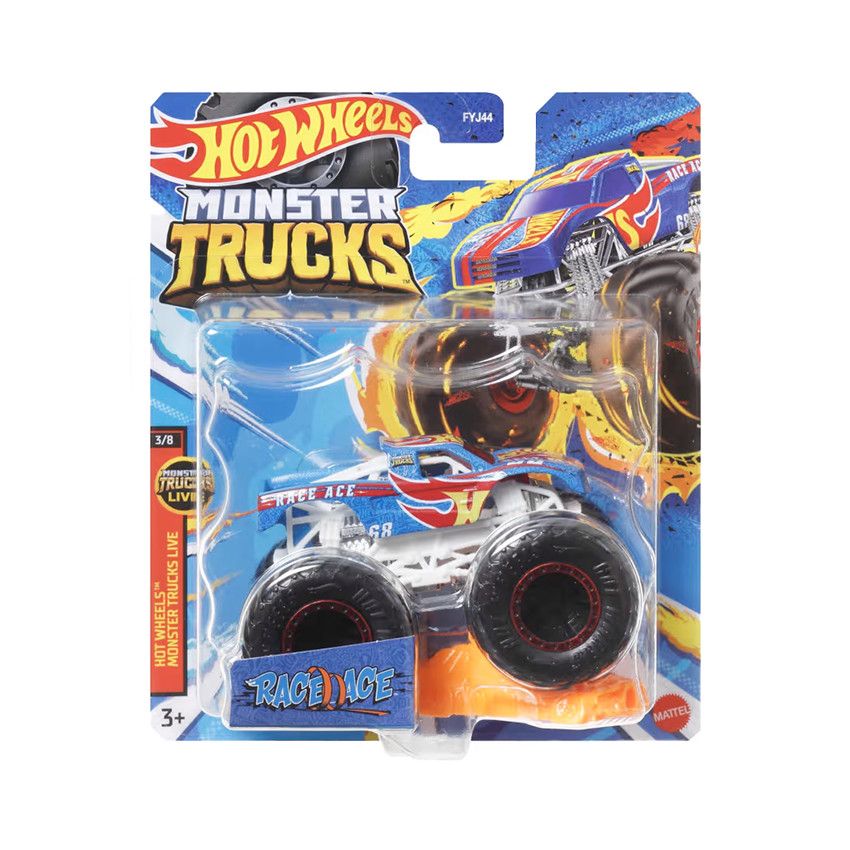 Hot Wheels Véhicule Monster Trucks 1/64 (modèle aléatoire) Soft Taupe ...