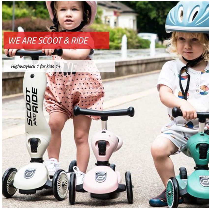 Scoot and Ride Trotinette 2-en-1 Highwaykick 1 Blueberry 12m-5ans Ecru ...