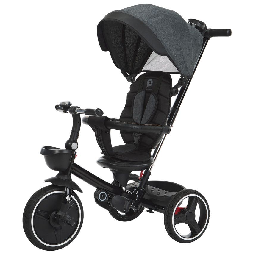 PREMAMAN Tricycle Triky 5 en 1 évolutif gris/noir Ecru - Jouet d'éveil ...