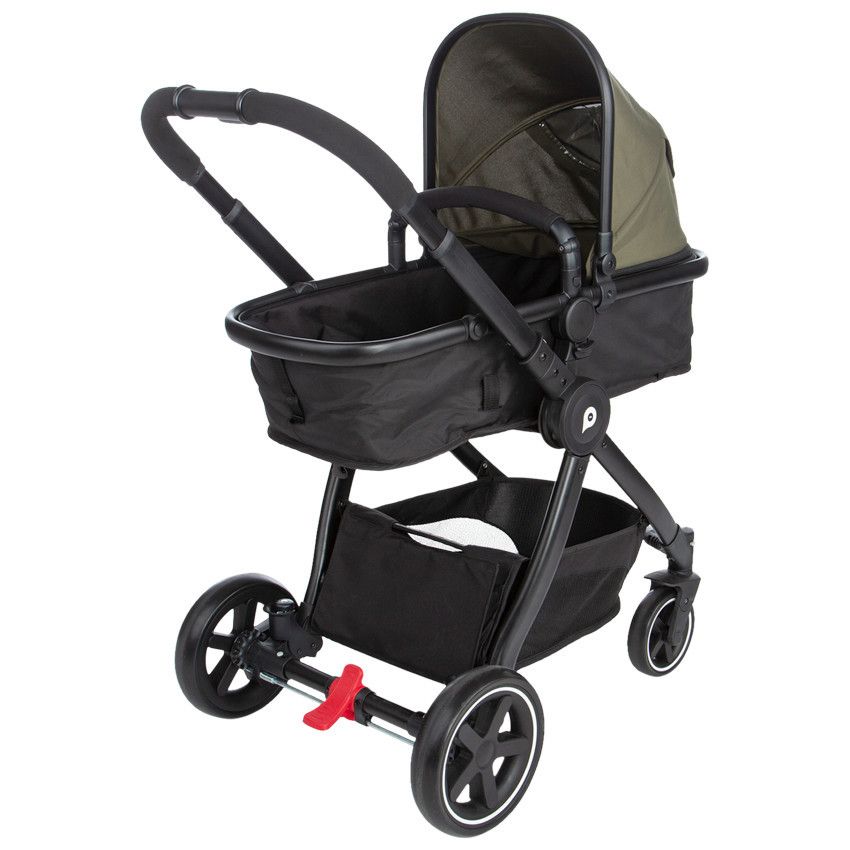 PREMAMAN Poussette duo Théa 2 en 1 kaki/noir Marron - Poussettes duo et ...