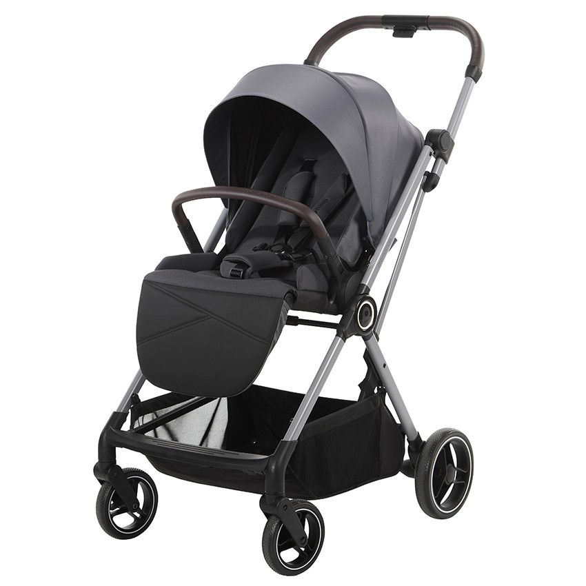 PREMAMAN Poussette compacte Flora noir Beige - Poussettes - Poussettes ...
