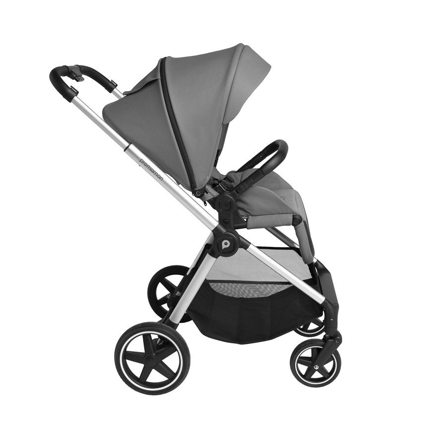PREMAMAN Poussette duo Athéna Xelium + siège-auto i-Prim gris/noir ...