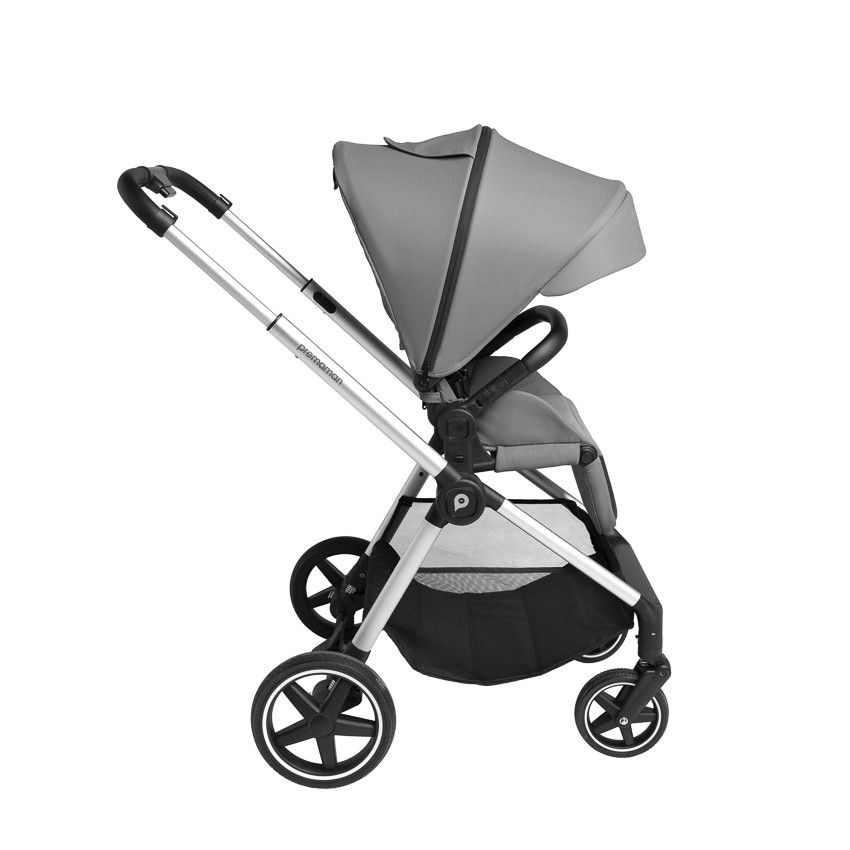 PREMAMAN Poussette duo Athéna Xelium + siège-auto i-Prim gris/noir Rose ...