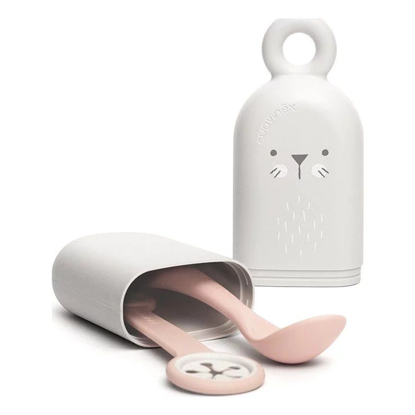 SUAVINEX Couverts Gr-On The Go:Spoon+Spoon Holde Beige - Repas 2ème âge ...