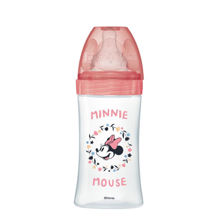 Dodie Biberon anti-colique Disney Minnie 270 ml 0-6 mois – Rose Ecru ...