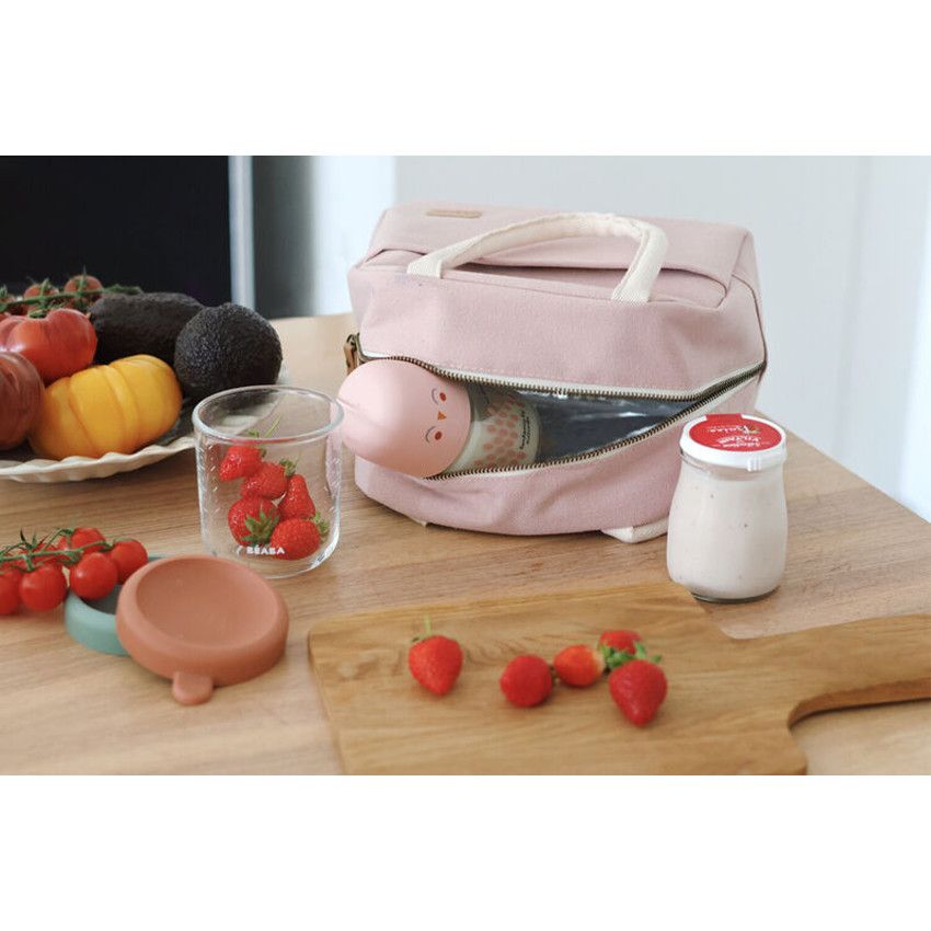 BEABA Sac repas isotherme Rose poudré Rouge - Sacs à langer - Voyages ...