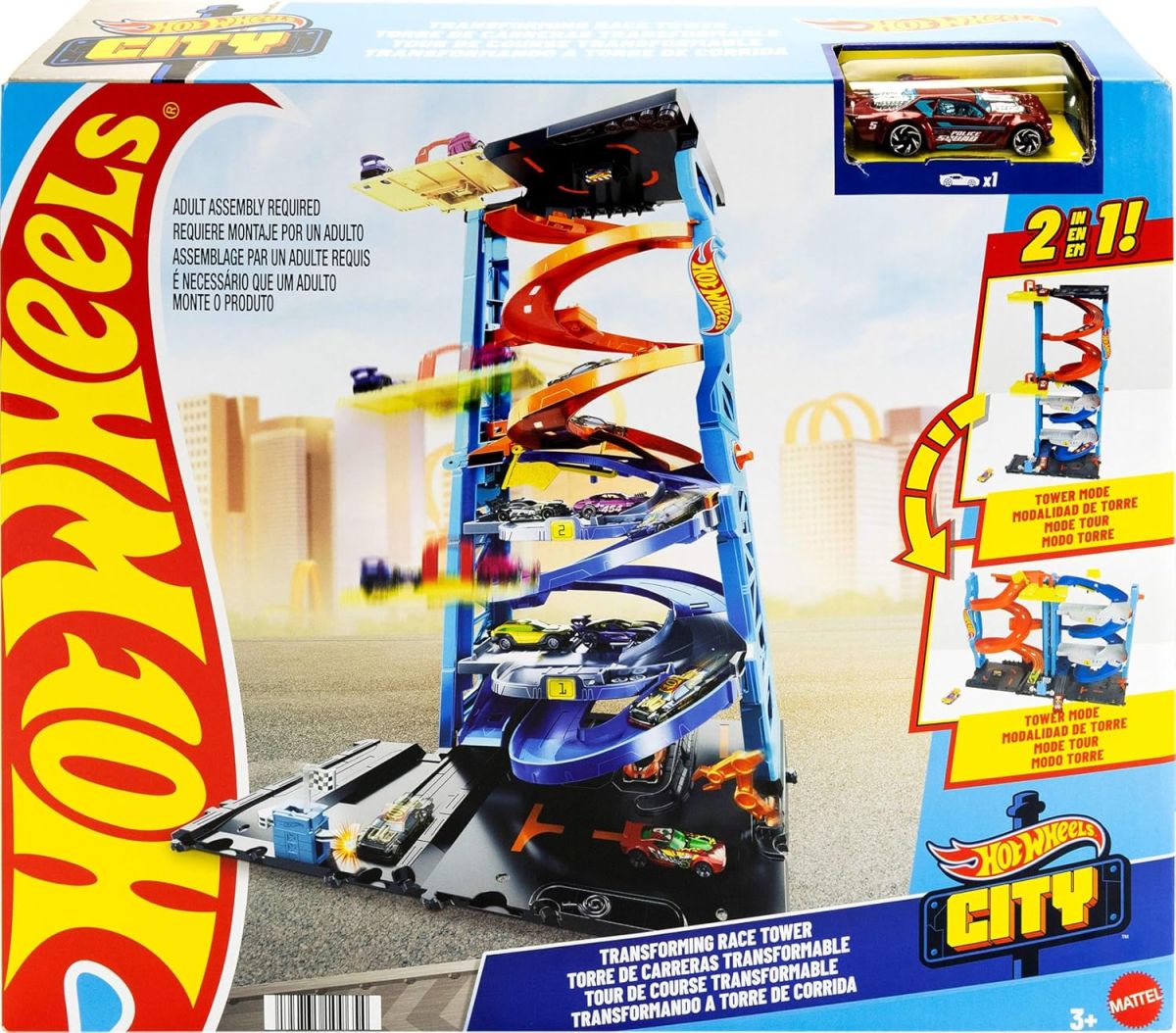 Hot Wheels Hot Wheels - City Transforming Race Tower Playset - Jouets ...