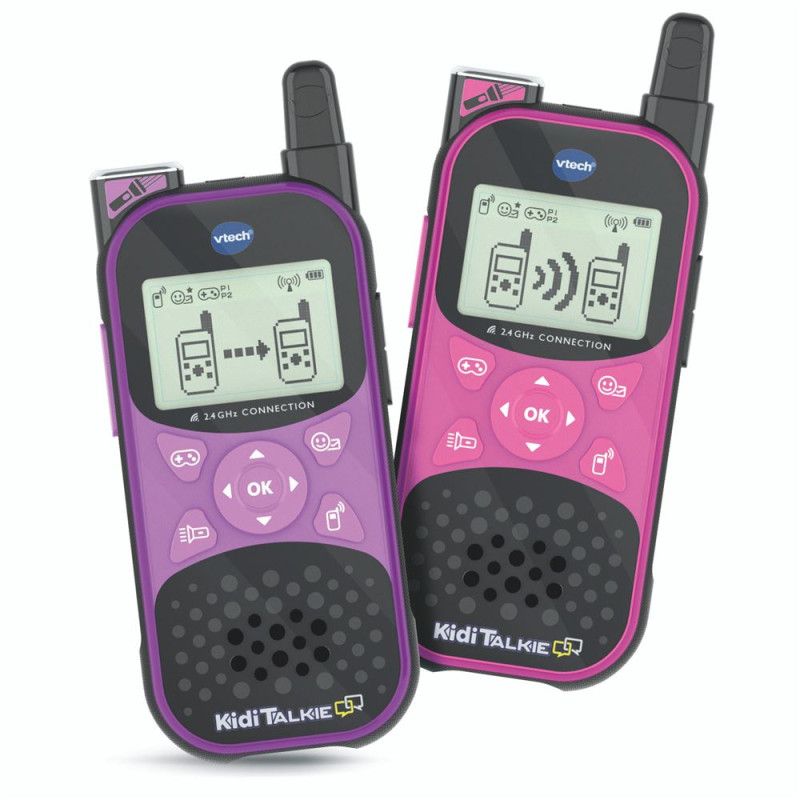 VTECH Set de 2 Talkies Walkies Vtech Kidi Explorer Rose et Violet ...