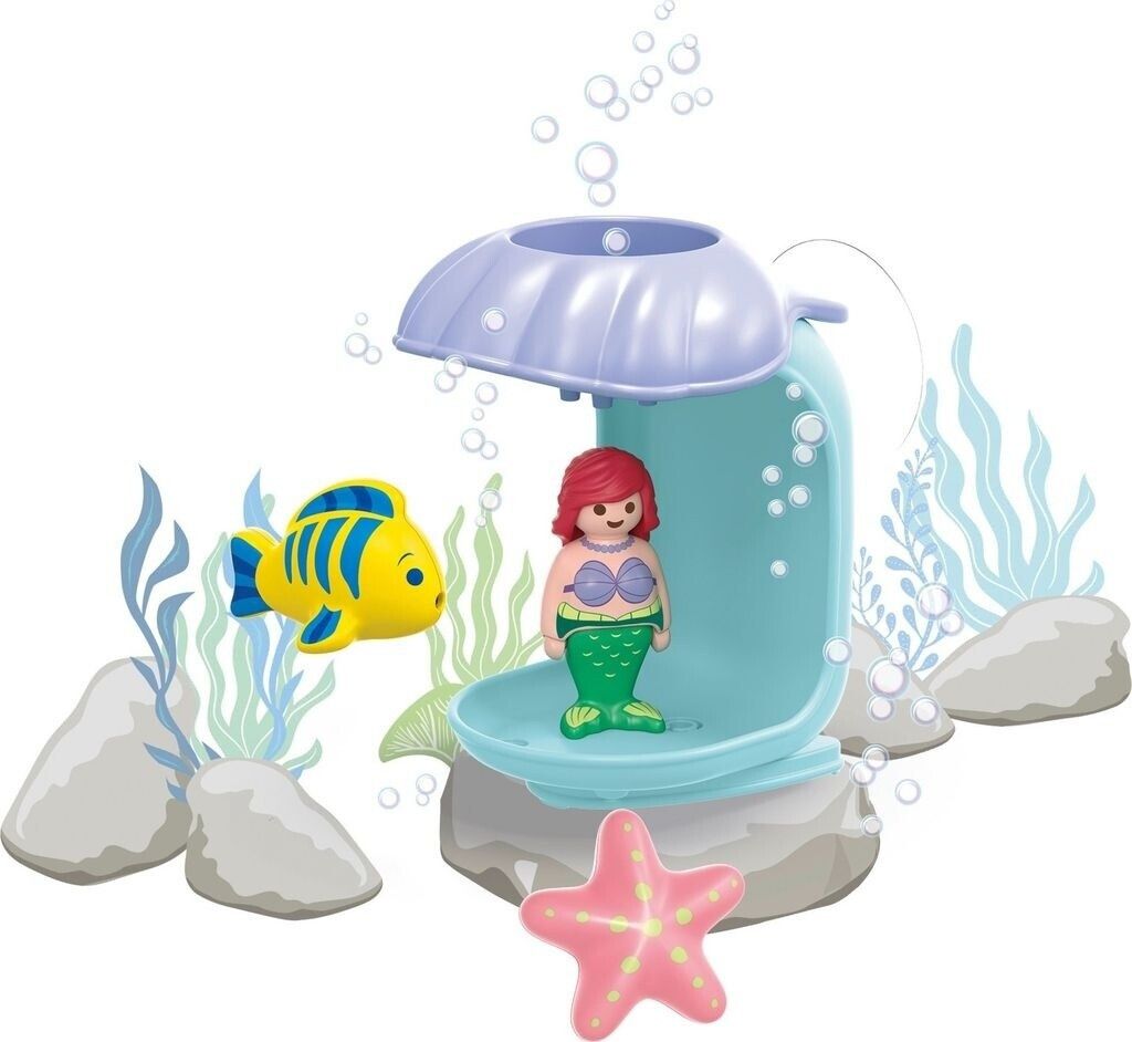 Playmobil Junior & Disney : Ariel avec coquillage de bain Rouge ...
