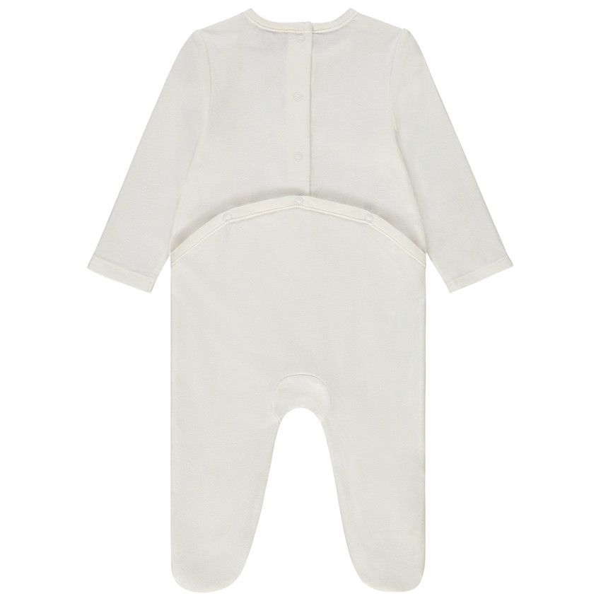 Orchestra Dors-bien uni print fantaisie pour bébé fille Ecru - 23 mois ...