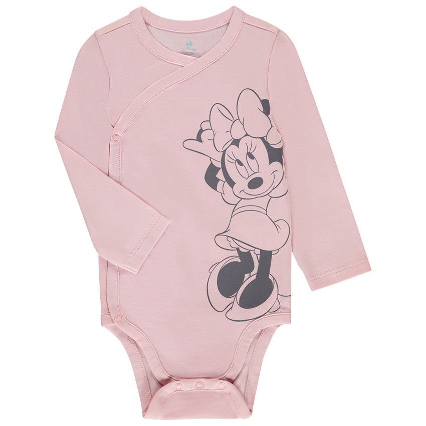 Orchestra Lot de 3 bodies manches longues Minnie Disney pour bébé fille avec ouvertures ...