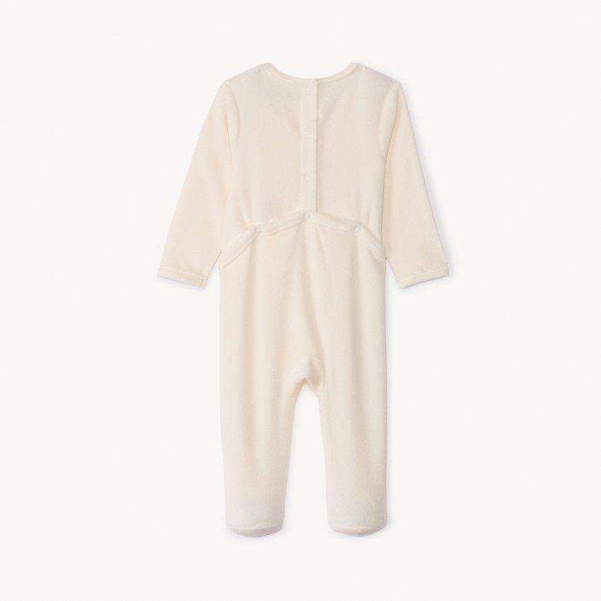 Orchestra Dors-bien uni en velours à motif fantaisie pour bébé fille ...