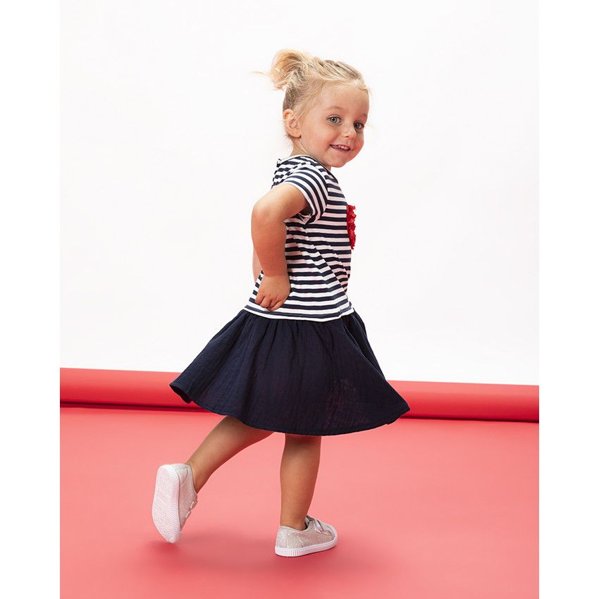 Orchestra Robe effet 2 en 1 patch cœur en pétales 3D pour bébé fille ...