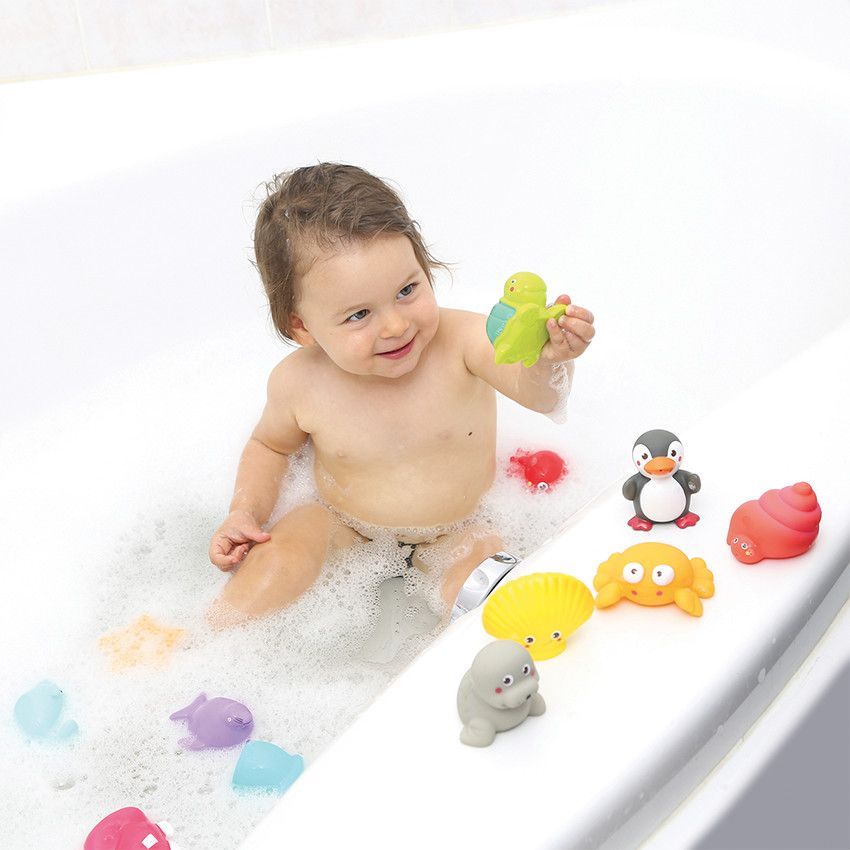 LUDI Jouet de bain Aspergeurs "12 mers" Rouge - Jouet de bain - Bain ...