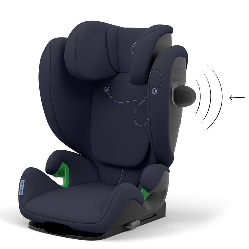 CYBEX Siège-auto Solution G i-Fix - Ocean Blue Soft Taupe - Groupe 2-3 ...