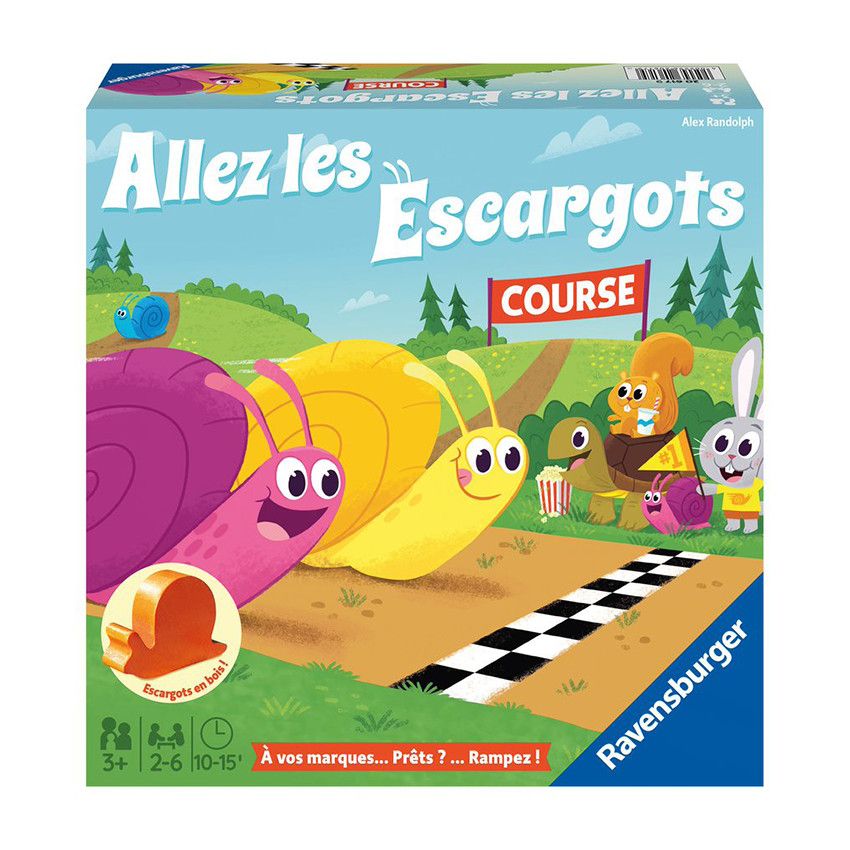 Ravensburger Jeux Stratégie & Réflexion Allez Les Escargots Vert - Jouets 2ème Age - Éveil et ...