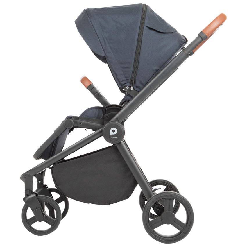 PREMAMAN Poussette trio Tessa - Bleu marine Beige - Poussettes duo et ...