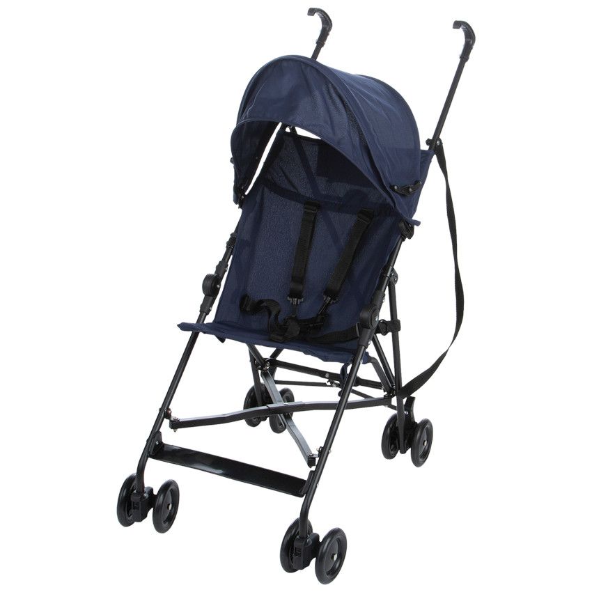 PREMAMAN Poussette canne One Way - Bleu marine Vert - Poussettes ...