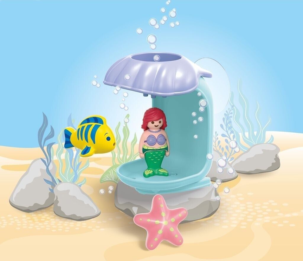 Playmobil Junior & Disney : Ariel avec coquillage de bain Beige ...