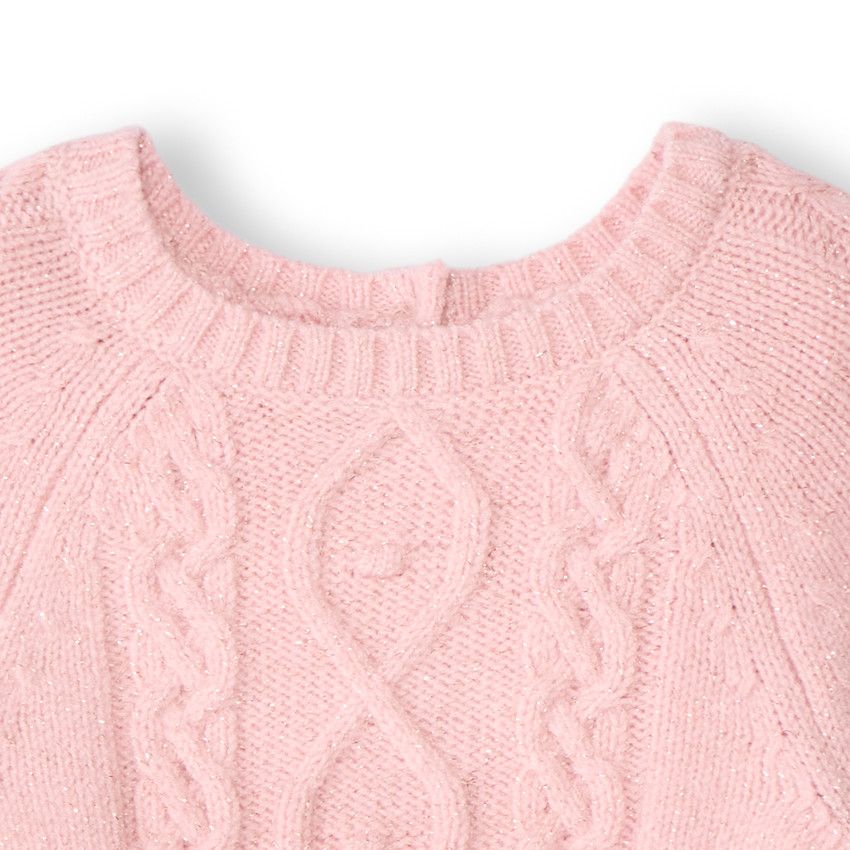 Orchestra Pull poncho en tricot uni pour bébé fille Rose clair - 9 mois ...