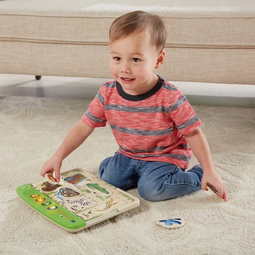 VTECH BABY Puzzle interactif en bois - Mon Premier Puzzle des Animaux ...