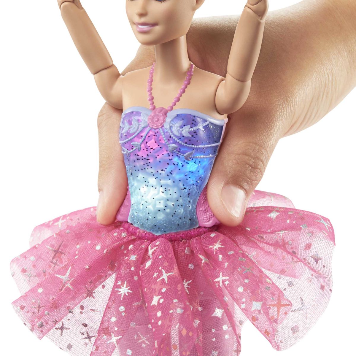 Barbie Poupée Barbie Dreamtopia Ballerine Lumières Scintillantes Beige ...