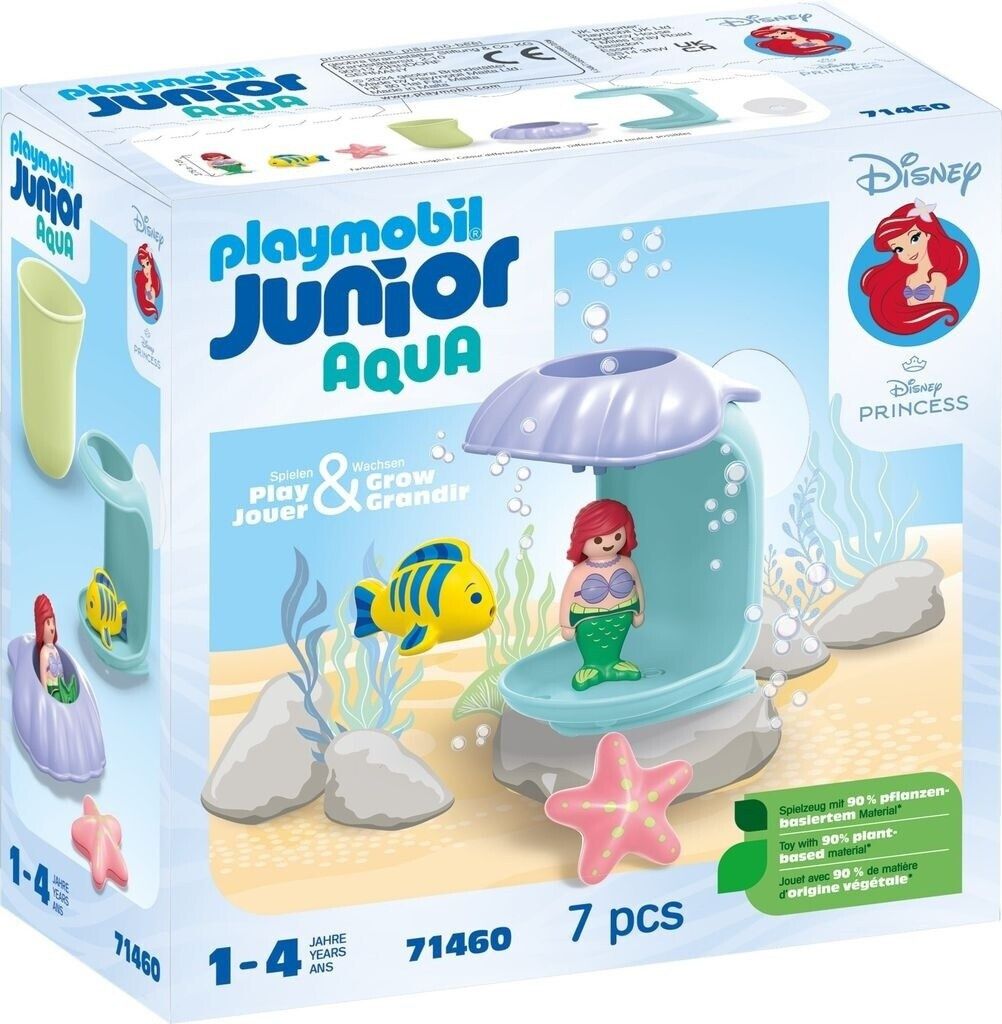 Playmobil Junior & Disney : Ariel avec coquillage de bain Orange ...