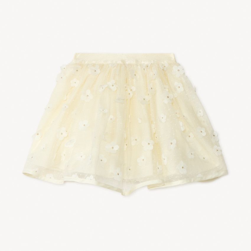 Orchestra Jupe en tulle avec fleurs 3D pour bébé fille Ecru - 12 mois ...