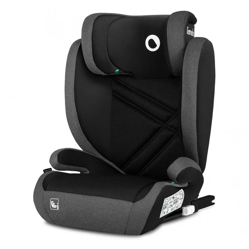 LIONELO Car seat Hugo I-size 100-150cm black grey Soft Taupe - Groupe 2 ...