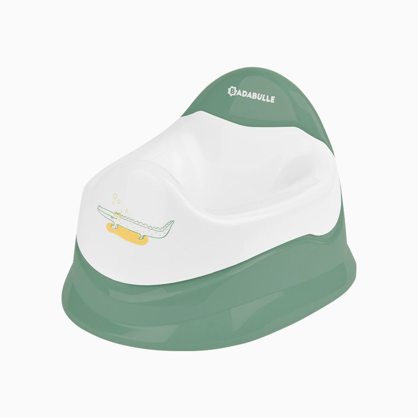 BADABULLE Pot d'apprentissage avec cuvette amovible - Crocodile vert ...