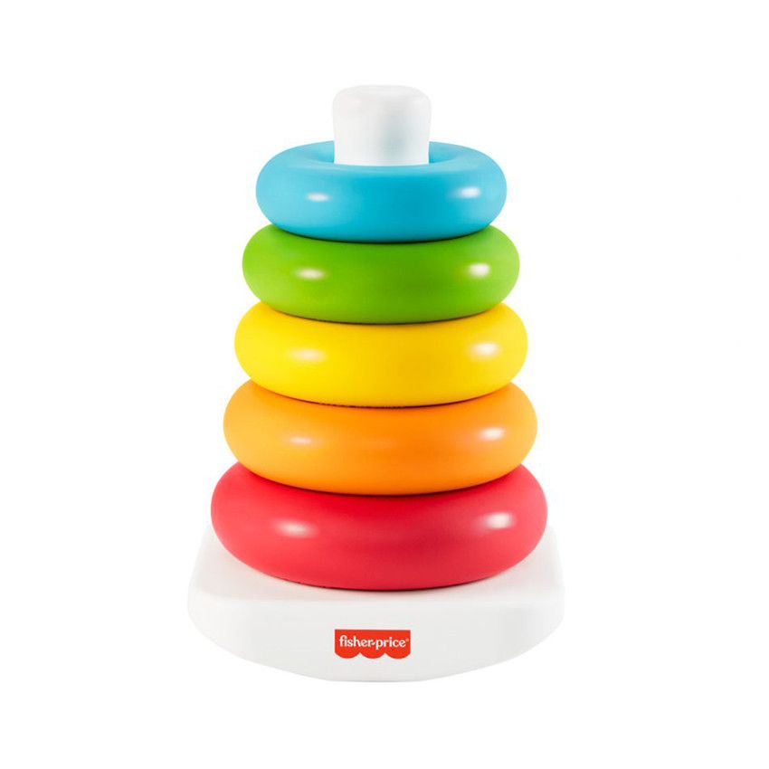 FISHER PRICE Pyramide Arc-En-Ciel à Empiler Soft Taupe - Jouets 1er Age ...