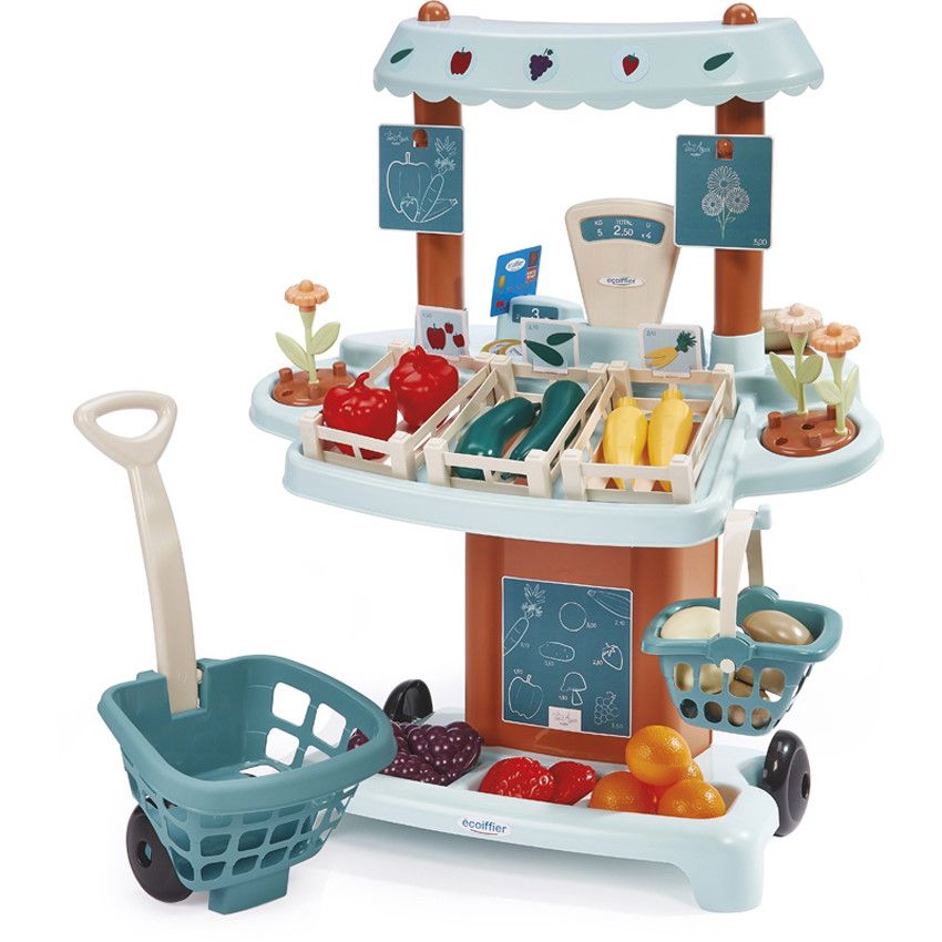 SIMBA ECOIFFIER - Market Stall Playset Ecru - Jouets 2ème Age - Éveil ...