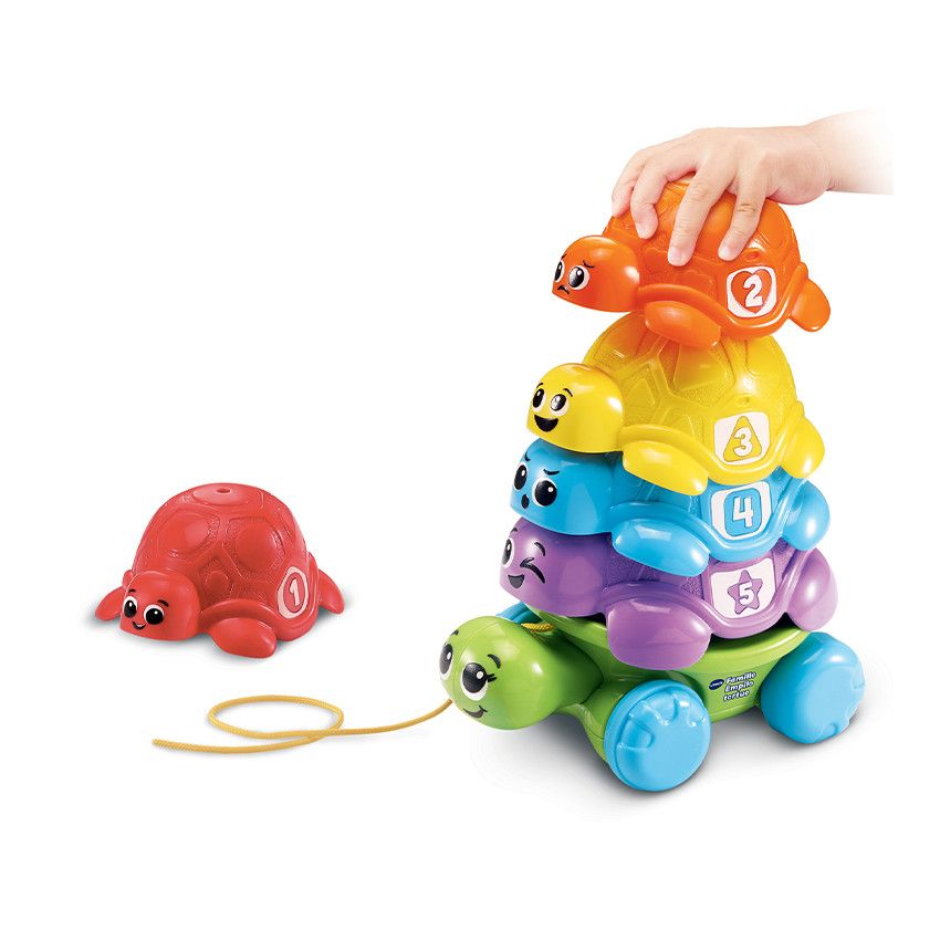 VTECH BABY Famille Empilo tortue jeu de construction Beige - Jouet d ...
