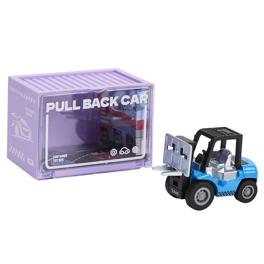 PREMAMAN Véhicule miniature à friction Chariot élévateur bleu Soft ...