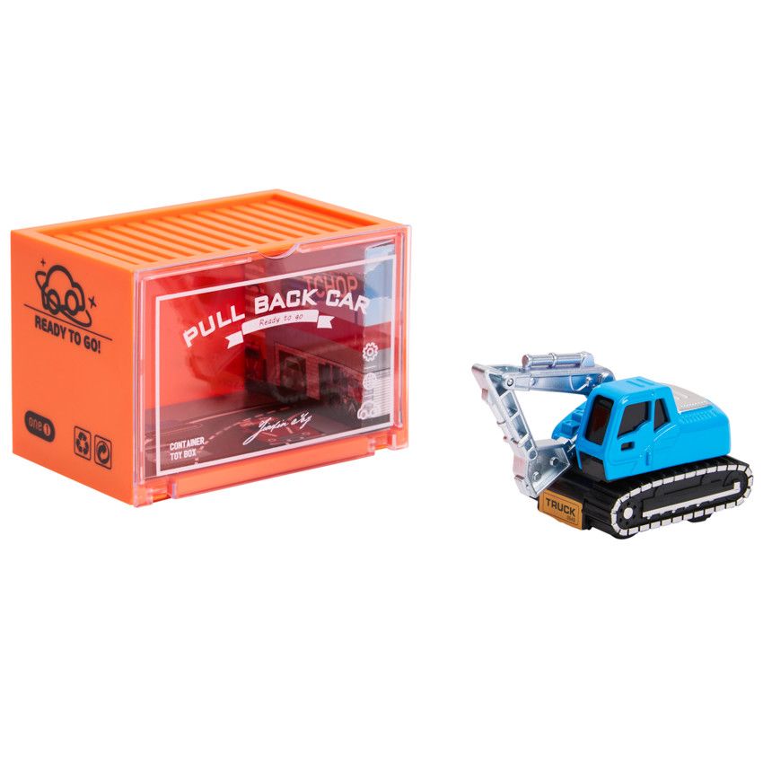 PREMAMAN Véhicule miniature à friction Tractopelle bleu/noir Soft Taupe ...