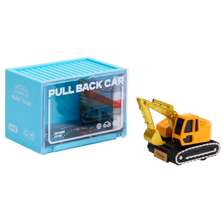 PREMAMAN Véhicule miniature à friction Tractopelle jaune Soft Taupe ...