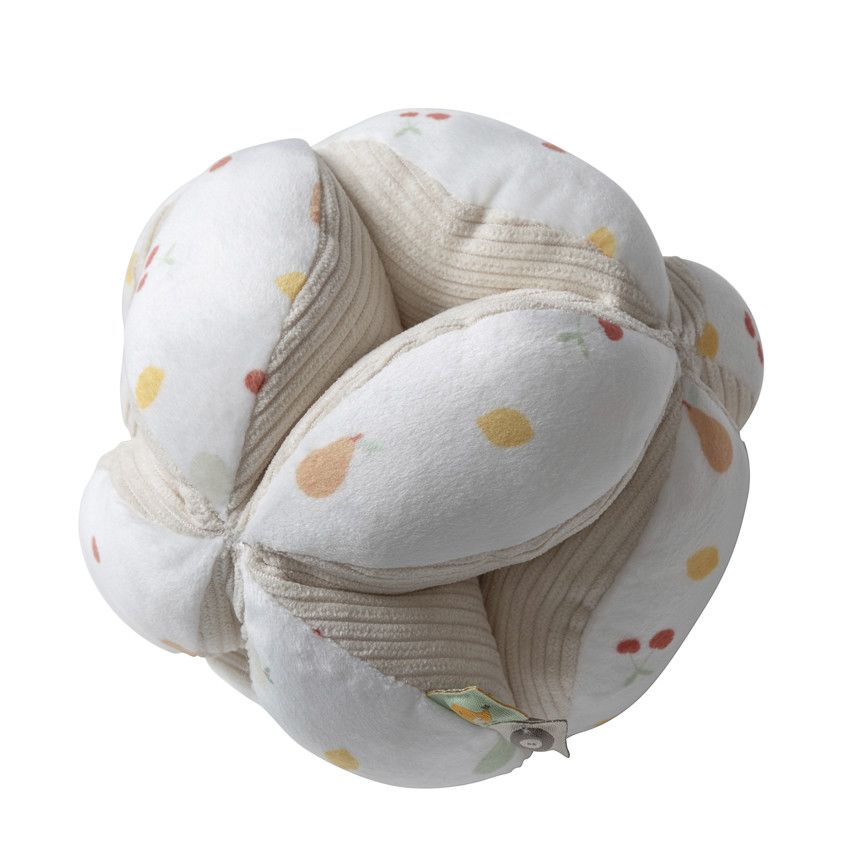 PREMAMAN Balle de préhension La Vie à la Ferme Ecru chiné - Jouet d ...