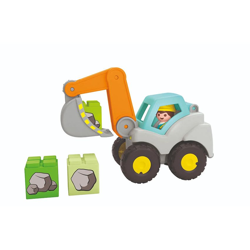 Playmobil Figurine avec construction pelleteuse Soft Taupe - Jouets ...