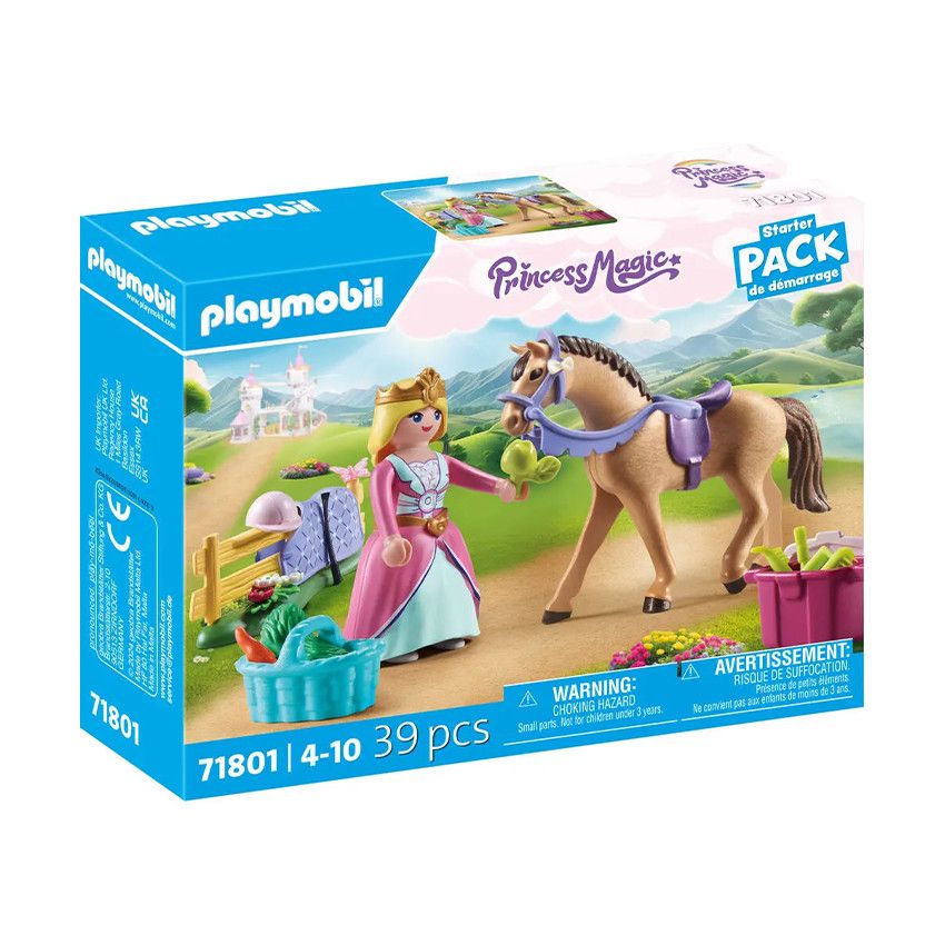 Playmobil Princesse cavalière, cheval et matériel équestre Soft Taupe ...