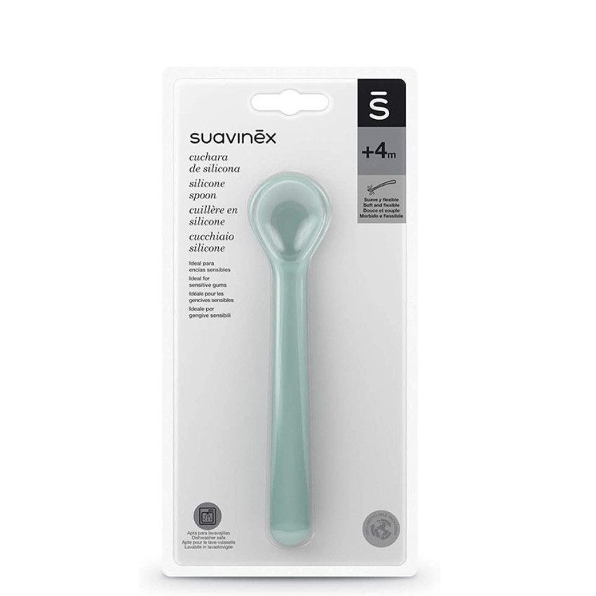 SUAVINEX COUVERTS CUILLERE SOUPLE SILICONE +4M - HYGGE GRIS Soft Taupe ...