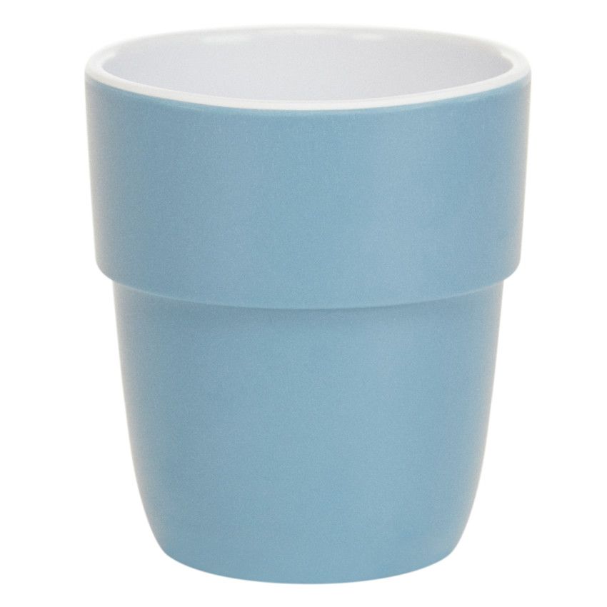 PREMAMAN Gobelet en mélamine motif cœurs bleu Soft Taupe - Repas 2ème ...