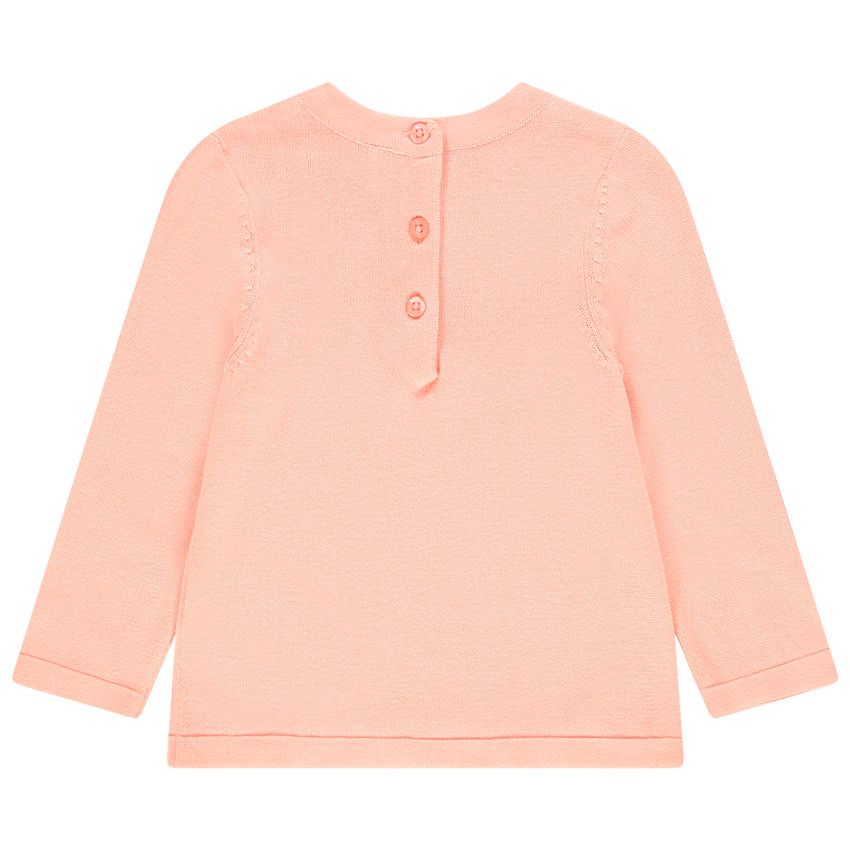 Orchestra Pull en tricot à message pour bébé fille Corail - 3 mois - T ...