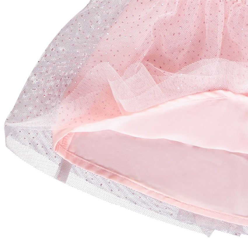 Orchestra Jupe patineuse en tulle pailleté pour bébé fille Rose - 3 ...