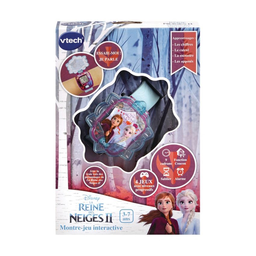 VTECH Montre-jeu interactive - La Reine des Neiges II Black - Jouets ...