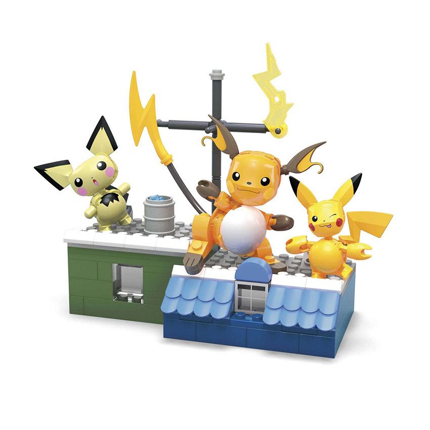 MEGA POKEMON Coffret de construction Pokémon évolution de Pikachu Beige ...