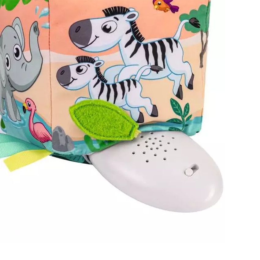Ravensburger Cube d'activités sonore Play+ les animaux sauvages Vert ...