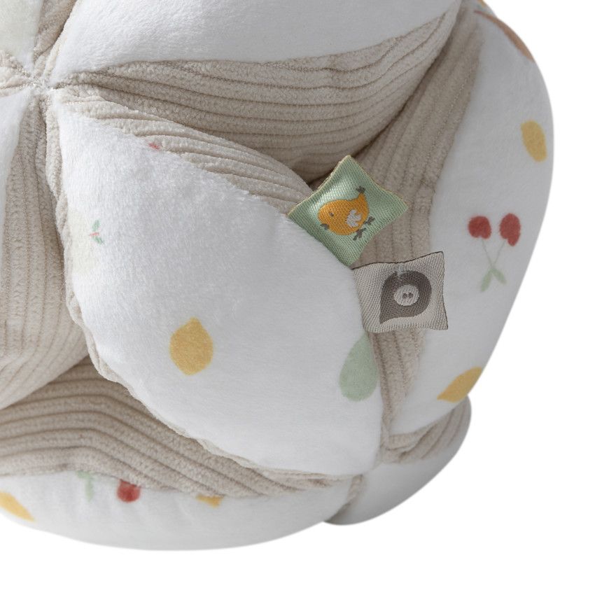 PREMAMAN Balle de préhension La Vie à la Ferme Ecru chiné - Jouet d ...