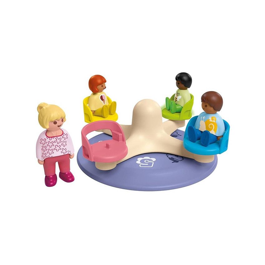 Playmobil Playmobil Junior : Enfants et tourniquet Soft Taupe - Jouets ...